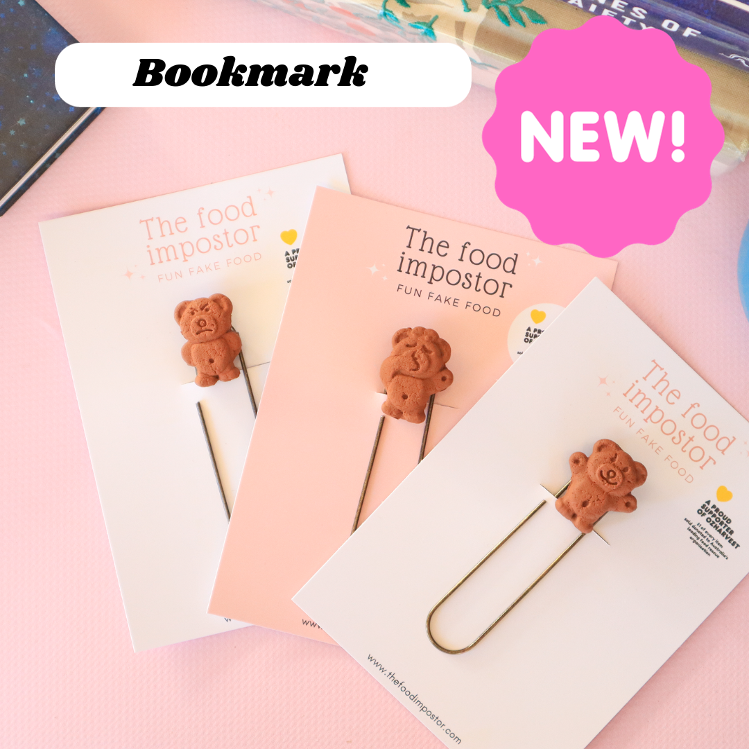 NEW! Teddy cookie bookmarks - so cute! – thefoodimpostor