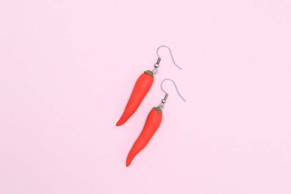 CHILLI EARRINGS - POPULAR – thefoodimpostor